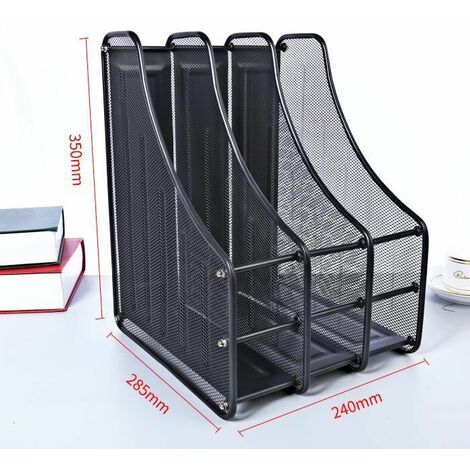 AlwaysH 1pc Metal Mesh Desk Organizer, Space Saving Document Organizer ...