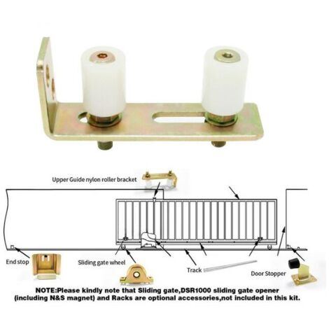 AlwaysH Yard gate rail guide wheel sliding door nylon wheel industrial ...