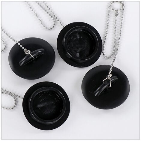 AlwaysH 10 Pieces Universal Bathtub Stopper, Sink Stopper with Chain ...