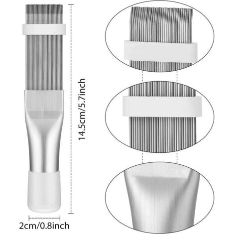 AlwaysH 4 Pcs Air Conditioner Condenser Comb Stainless Steel AC Finned ...
