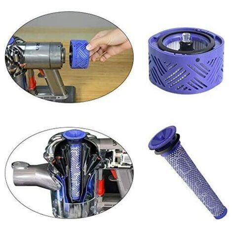 AlwaysH Post-Motor V6 HEPA Filter & V6 V7 V8 Vacuum Pre-Filter ...