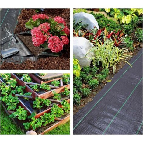 AlwaysH -2M x 10M Mulching Cloths, Garden Weed Control Cloth ...