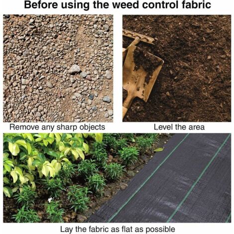 AlwaysH -2M x 10M Mulching Cloths, Garden Weed Control Cloth ...