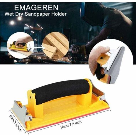 AlwaysH Hand Sander with Sponge Handle Hand Sanding Small Wood Hand ...