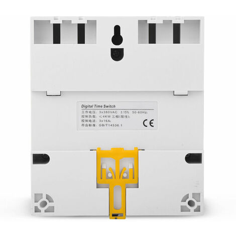 AlwaysH TM-613 Programmable Time Relay 380V/50-60Hz 16A Weekly Relay Power Timer Switch Three ...