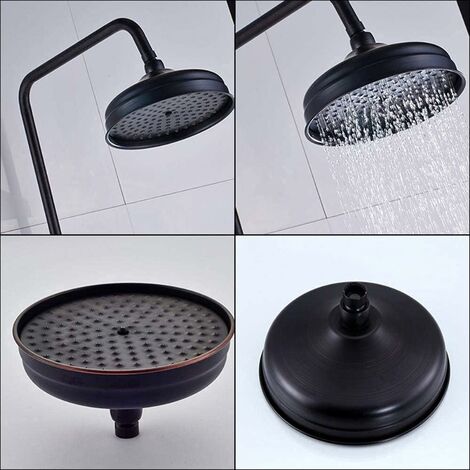 AlwaysH Antique Brass Round Shower Head Bathroom Accessories ...