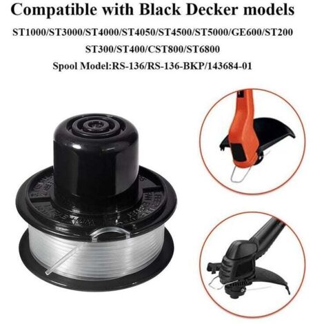 AlwaysH BLACK+DECKER Replacement Spool and Line for GL250/GL310/GL360 ...