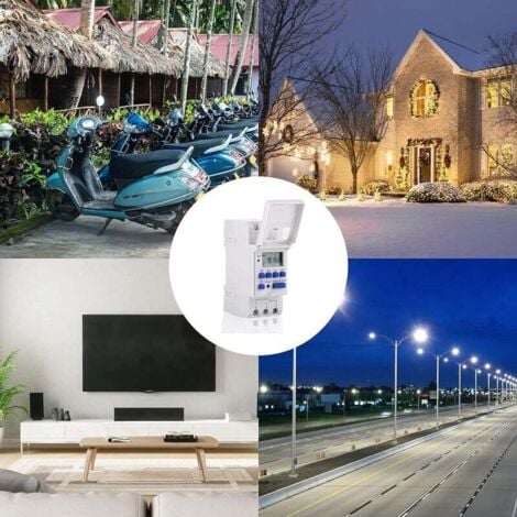 AlwaysH LCD Digital Timer, Digital Programmable Timer LCD Display Weekly Programmable Time ...