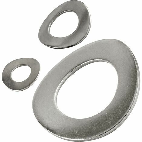 AlwaysH Spring washers M6 DIN 137 waved stainless steel A2 (50 pieces) Washers Wave washers Form B