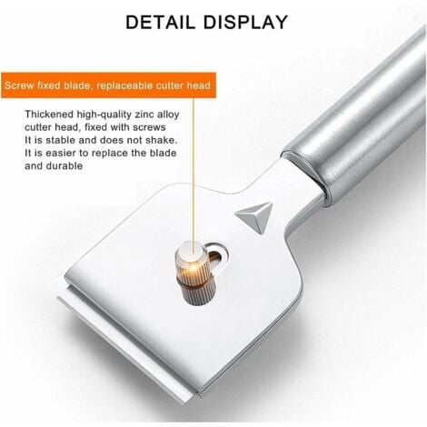 AlwaysH Glass Scraper Cleaning Tool Stainless Steel Razor Blade Scraper ...