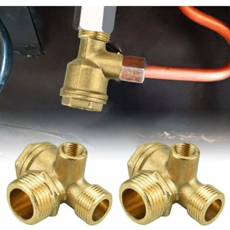 AlwaysH 2PCS Copper Compressor Check Valve 10mm 16mm 20mm Anti-Rust ...