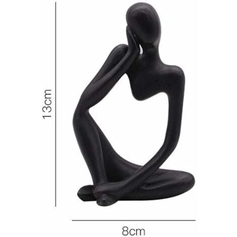 AlwaysH The Thinker Statue, Resin Thinker Abstract Sculpture Statue ...