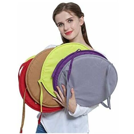 AlwaysH Set of 4 Round Chair Pad Round Cushion for Dining Table and ...