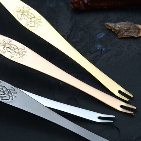 AlwaysH Triumph Crab Forks Seafood Forks Fruit Forks Stainless Steel ...