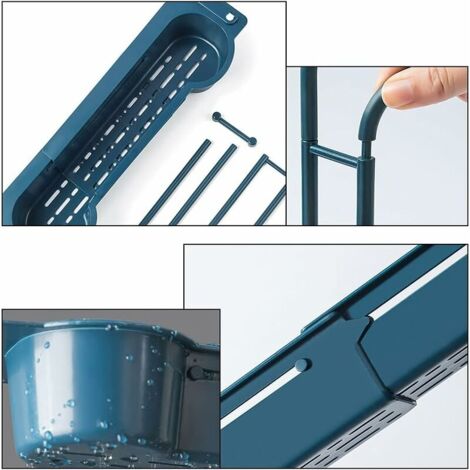 AlwaysH Sink Drain Rack, Telescopic Sink Rack, Storage Drain Basket ...