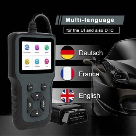 AlwaysH Universal OBD2 Car Diagnostic Tool English Support OBDII Car ...