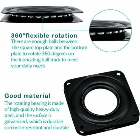 AlwaysH 4 Pieces Lazy Metal Swivel Plate Turntable 360 Degree Rotating ...