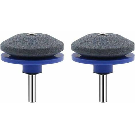 AlwaysH Set of 2 lawnmower blade sharpeners 50 mm dark blue,