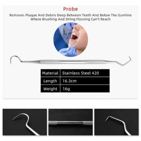 AlwaysH Dental Set of 4, Stainless Steel Scaler, Dentist Instrument ...