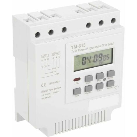 AlwaysH Programable Timer - 380V Timer TM-613 Three Phase Motor Timer ...