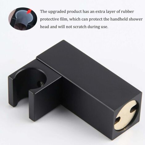 AlwaysH Matte Black Shower Holder Shower Head Holder Wall Mount Brass ...