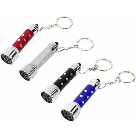 AlwaysH 4 Pieces LED Mini Torch, Keychain LED Keychain Flashlights for ...