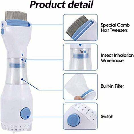 AlwaysH Electric Pet Flea Comb, Electric Lice Remover, Flea Cleaning ...