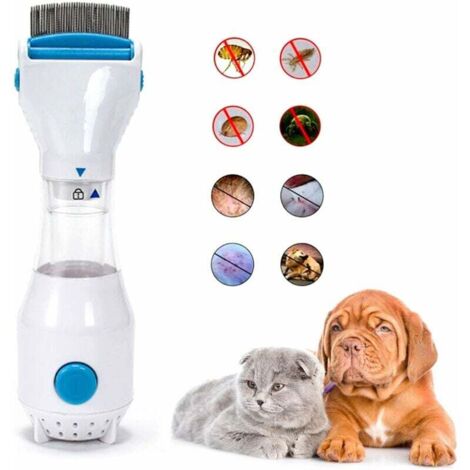 AlwaysH Electric Pet Flea Comb, Electric Lice Remover, Flea Cleaning ...