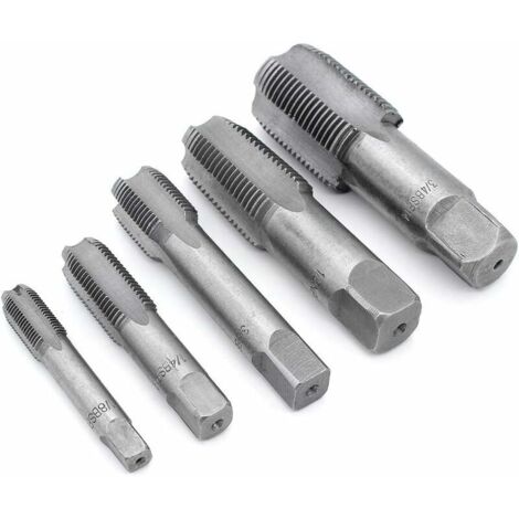 AlwaysH 5Pcs BSP Pipe Thread 55 Degree Plug Tap G1/8 G1/4 G3/8 G1/2 G3/4-
