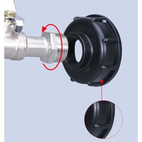 AlwaysH IBC tank connector with 3/4 thread - Faucet for 1000L tank ...