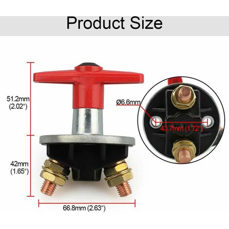 AlwaysH Battery Isolator Cut Off Switch,12V-60V 200A Universal Car ...