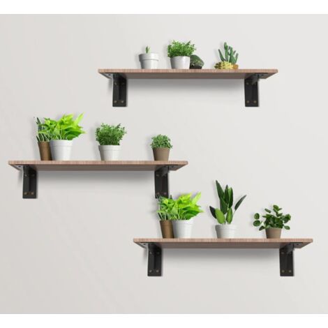 AlwaysH Set of 2，Shelf Bracket 290mm, Heavy Duty Bracket Brackets with ...