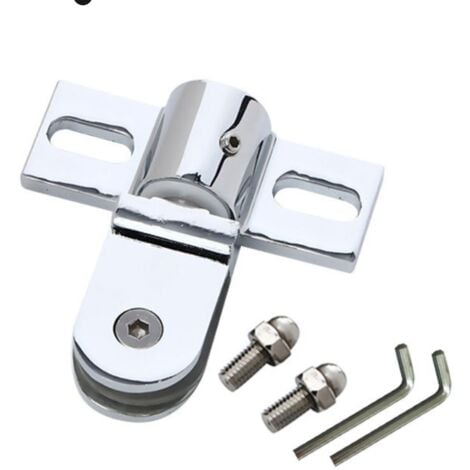 AlwaysH Glass shower door pivot hinge, silver, 7.86cm