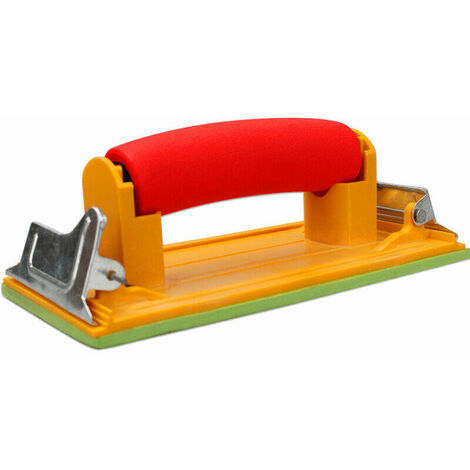 AlwaysH Hand sander with sponge handle Sandpaper sanding block, red ...