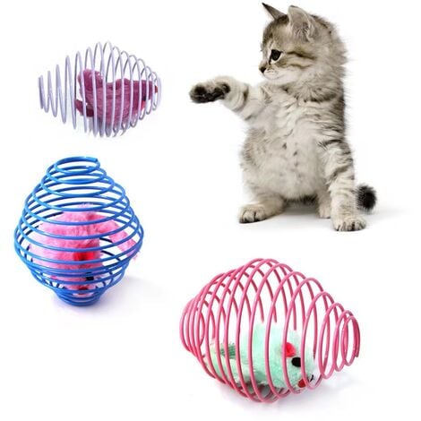 AlwaysH1 Pc Cat Spring Balls Expandable Cat Springs Toys Interactive ...