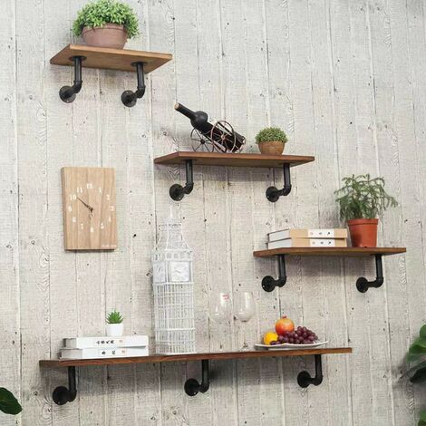 AlwaysH4PCS Industrial Tube Shelf Brackets, Tube Shelves - Bends, Book ...