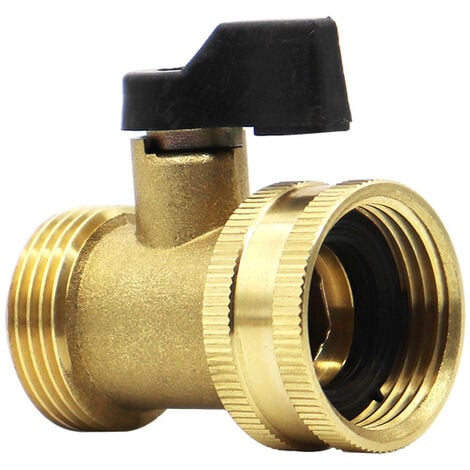 AlwaysHGarden Hose Quick Connector with Shut Off Valve, 25.5mm Quick ...