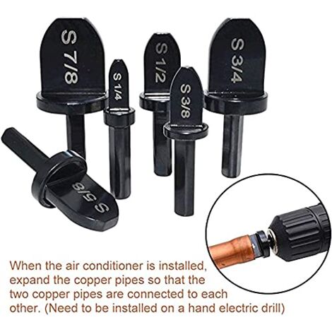 Copper pipe swaging tool drill store