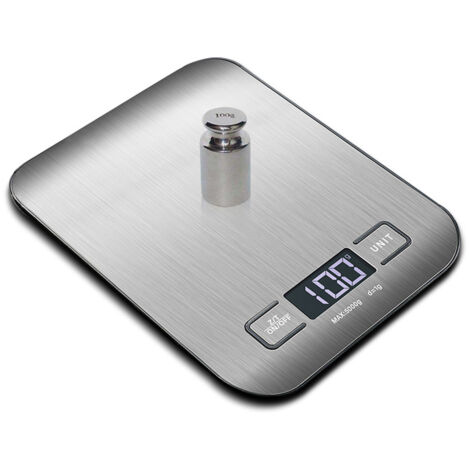 AlwaysH 10kg/1g Precision Kitchen Scale Electronic, Stainless Kitchen ...