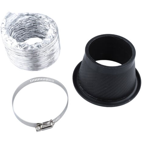 AlwaysH Engine Air Intake Pipe Funnel Kit, Universal Carbon Fiber Car ...