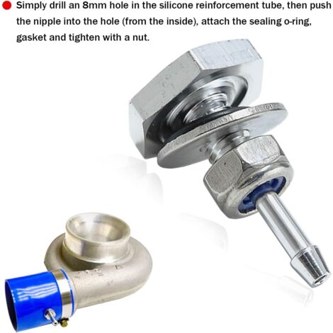 AlwaysH Car Turbocharger Hose Fitting, Car Turbocharger Silicone Boost ...