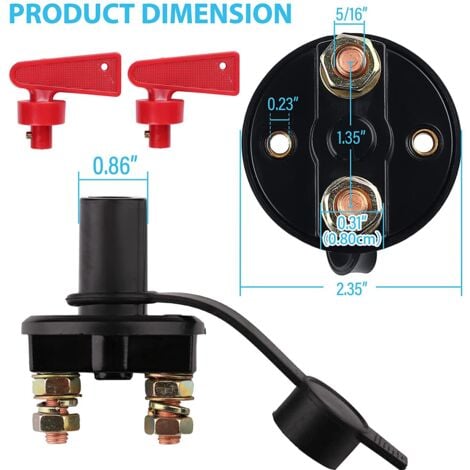 AlwaysH 12V-24V Battery Circuit Breaker for Motorcycle Auto Camping Car ...