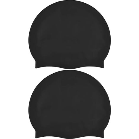AlwaysH 2 Pieces Silicone Swimming Cap for Long Hair, Ear Protection ...