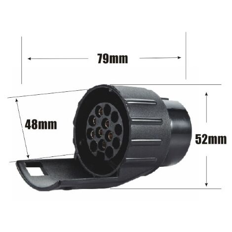 AlwaysH 1PCS Trailer Socket Adapter, 7 to 13 Pin Trailer Socket Adapter ...