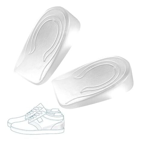 AlwaysH 1 Pair Gel Heel Insole 2cm, Transparent Silicone Heel Lift ...