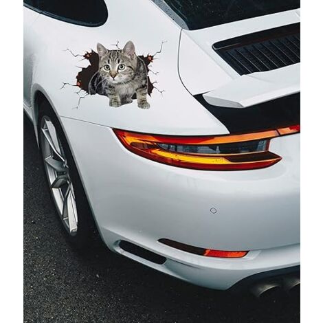 AlwaysH 3D Car Stickers Cute Cat Stickers Animal Theme Wall Stickers ...