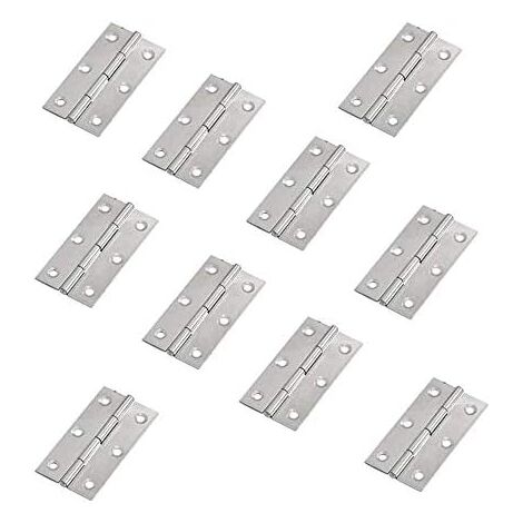 AlwaysH 10pcs Stainless Steel Home Furniture Hardware Door Hinge Long