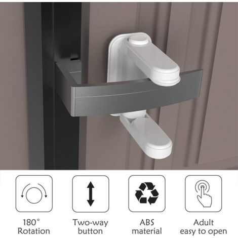 AlwaysH 2pcs Safety Door Handles, Door and Window Locks for Children ...