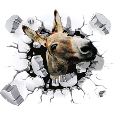 AlwaysH 3D Car Stickers, MoreChioce 2PCS Donkey Graphics Stickers Funny ...