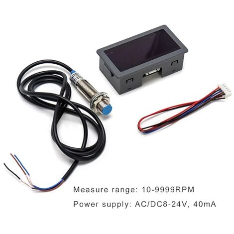 AlwaysH Digital Display Tachometer, 4 Digit LED Digital Tachometer, RPM ...
